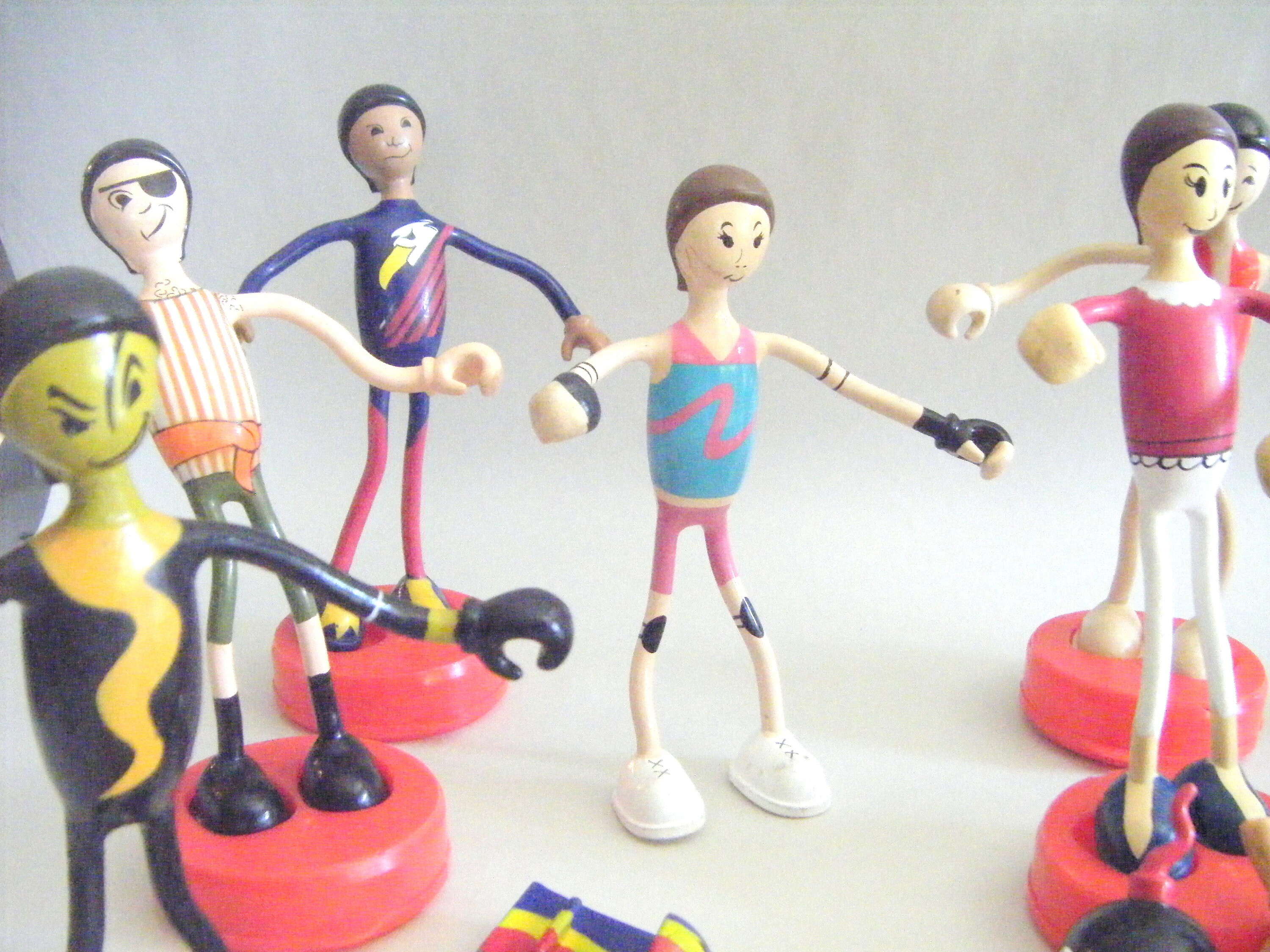 Vintage Set 11 of Bendos Collectible Figures and Accessories Kid Galaxy ...