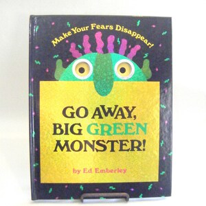 Vintage "go Away, Big Green Monster!" Hardback Children's Book - Etsy
