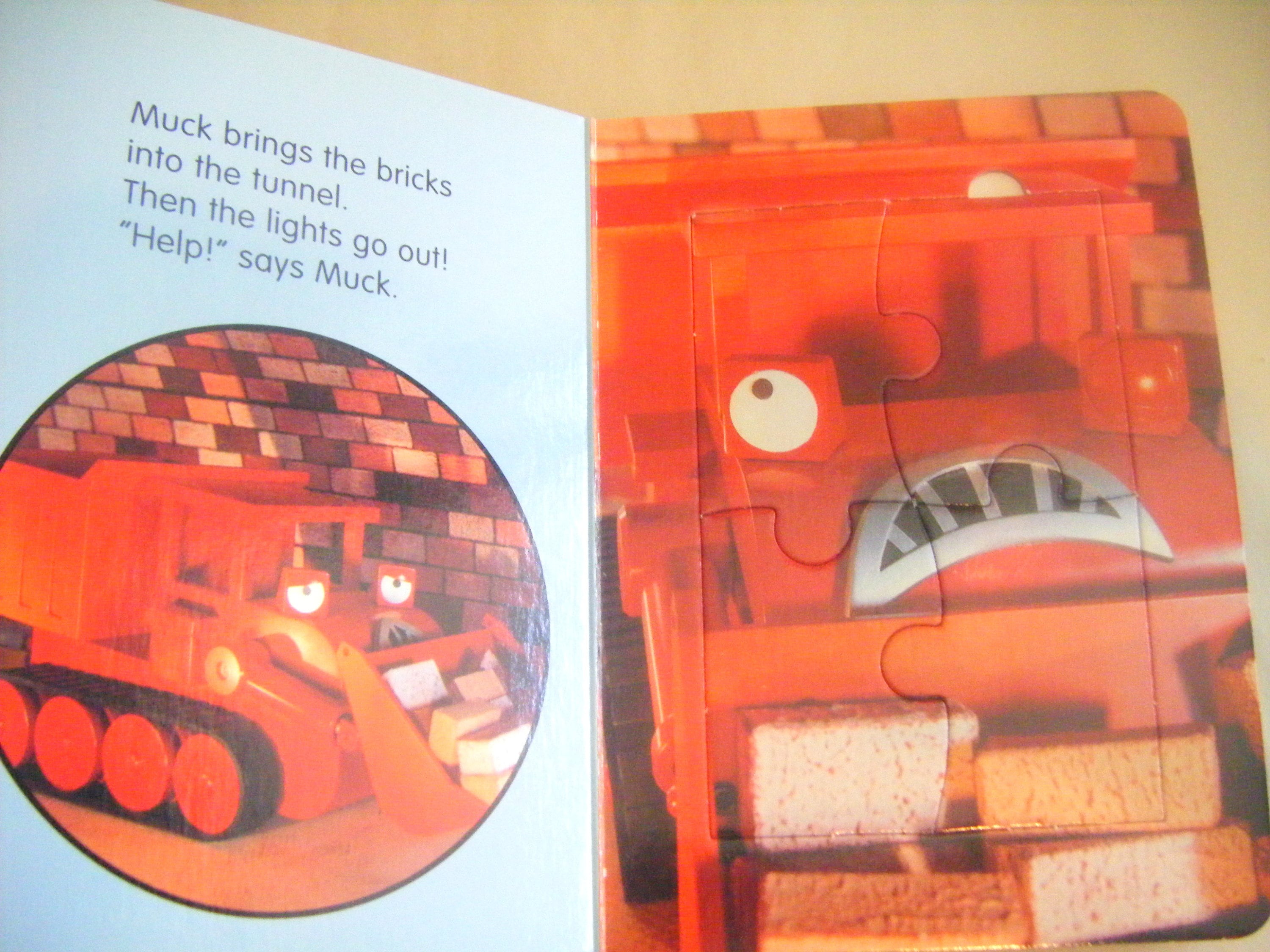 Vintage Bob the Builder Muck Gets Stuck Puzzle Book Preschool ...