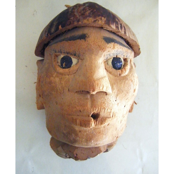 Carved Coconut Head - Etsy