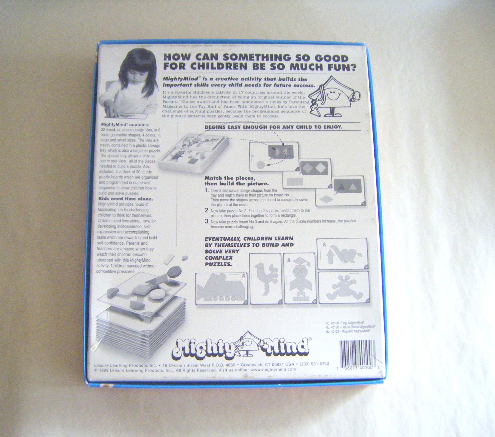 Vintage Mighty Mind Basic Puzzle Game Toy Children Play Kids Parenting ...