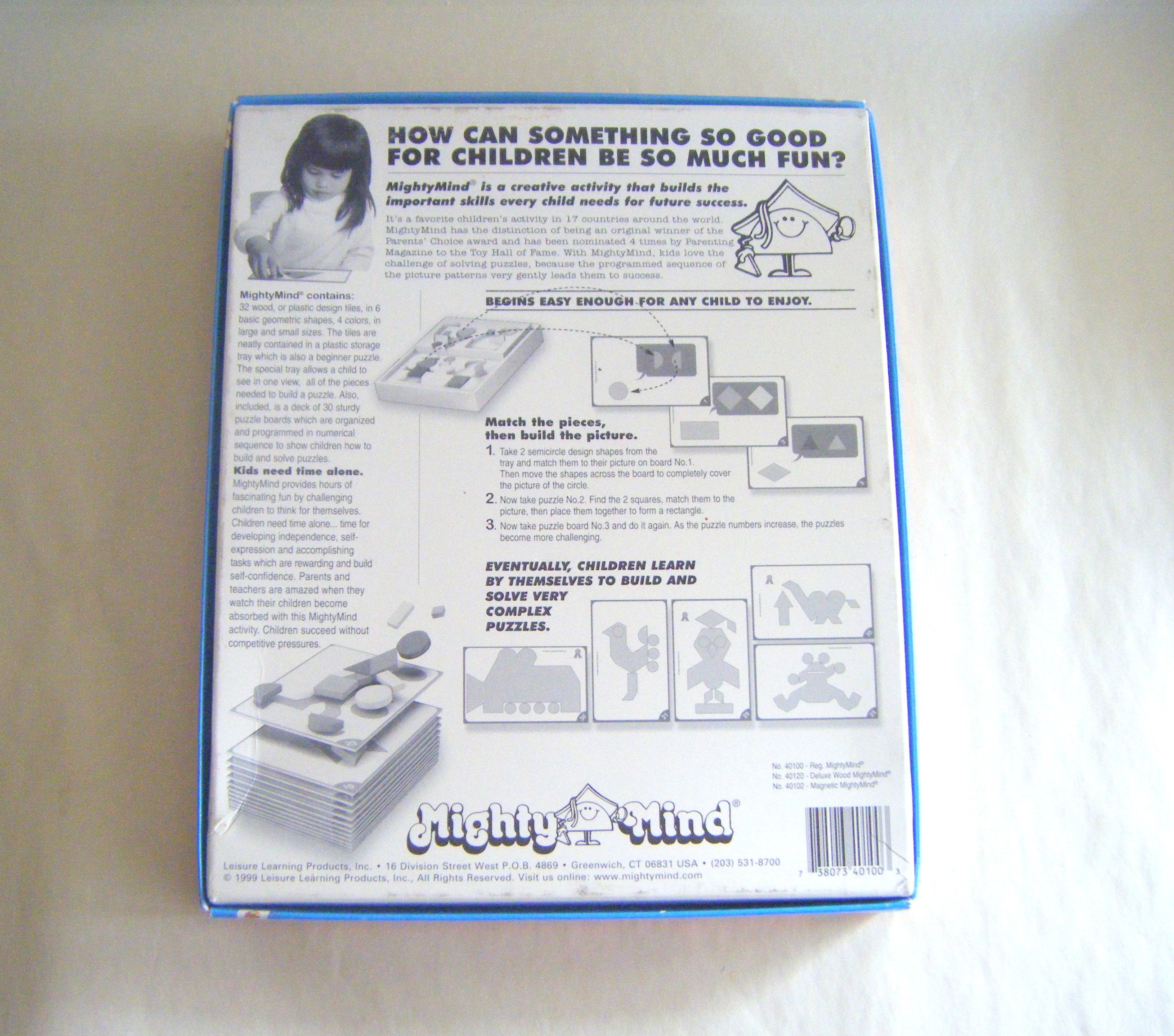 Vintage Mighty Mind Basic Puzzle Game Toy Children Play Kids Parenting ...