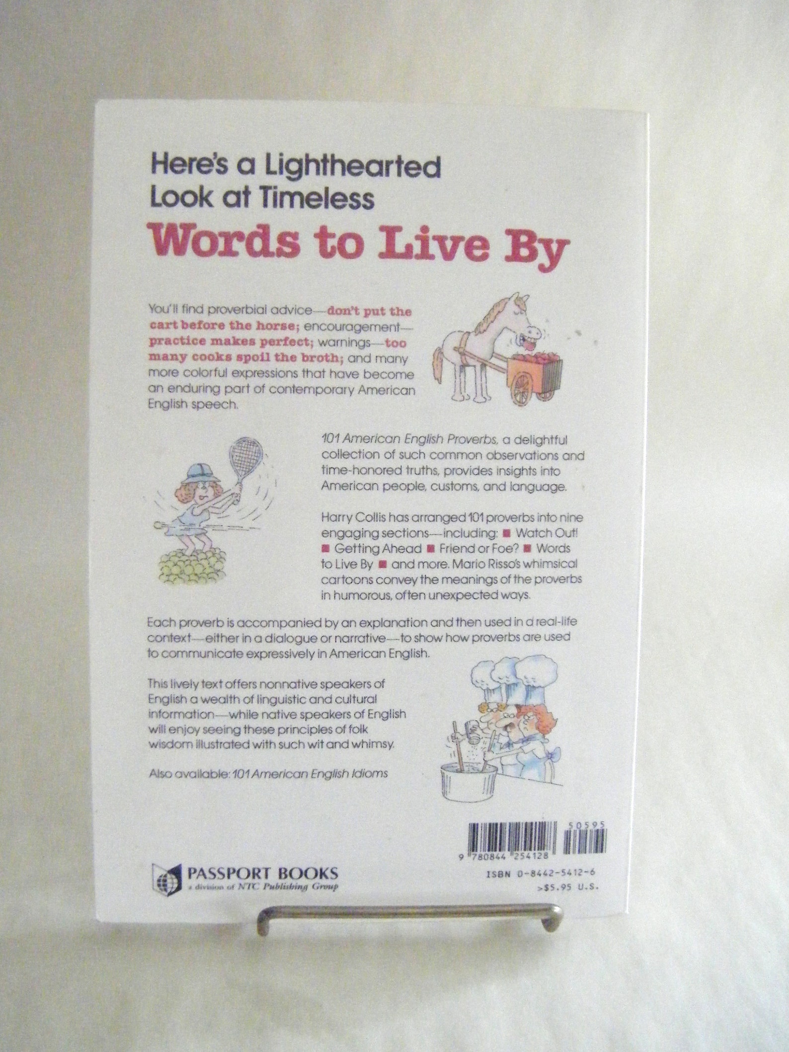 Vintage 101 American English Proverbs Cartoons English Paperback Book ...