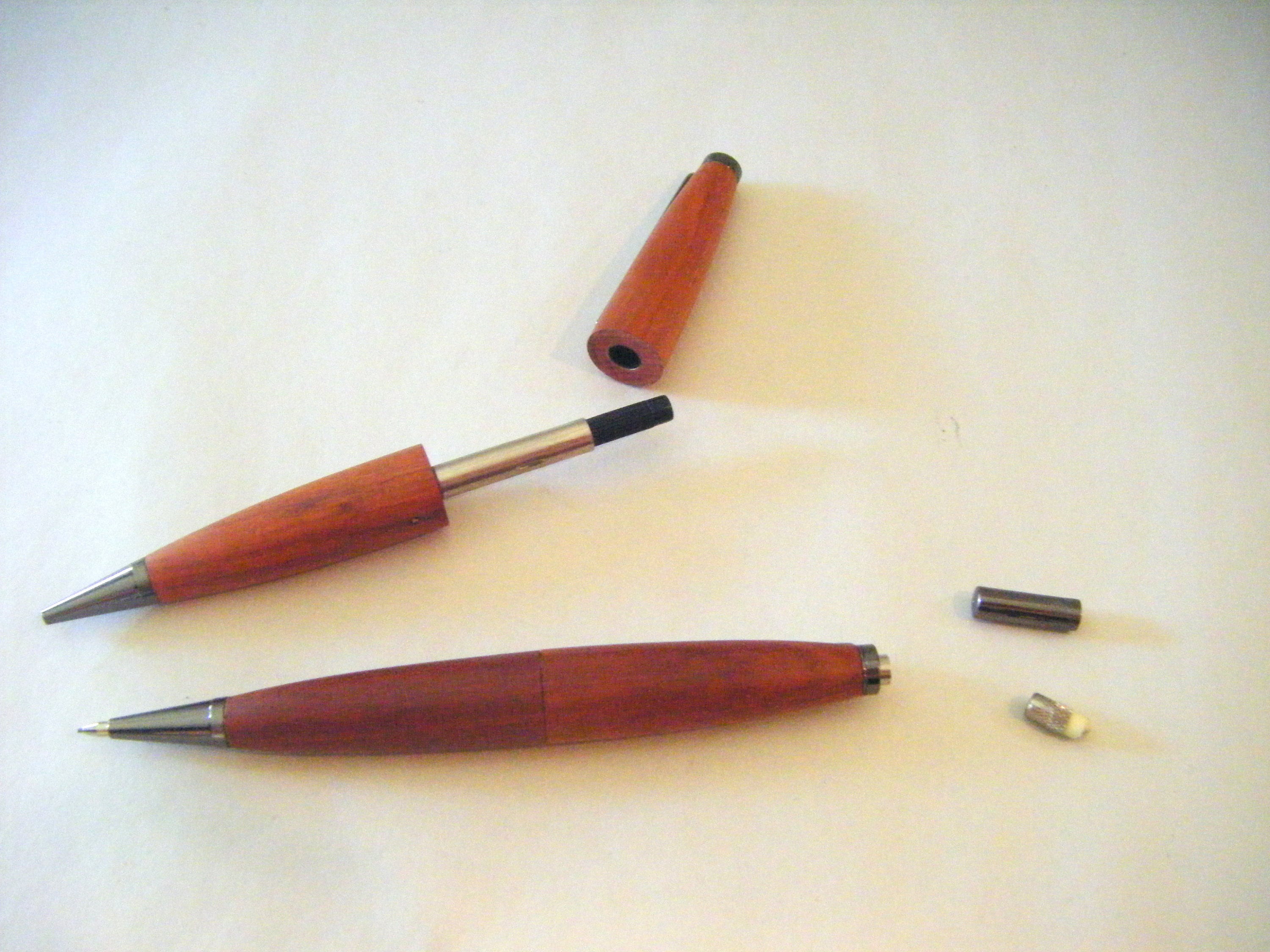 Vintage Classic Hand Turned Wood Pen and Pencil Executive Desk Set ...