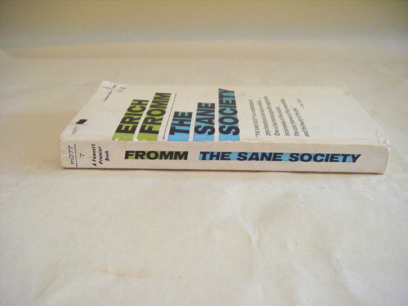 Vintage the Sane Society Erich Fromm Paperback 1960s Science Psychology ...