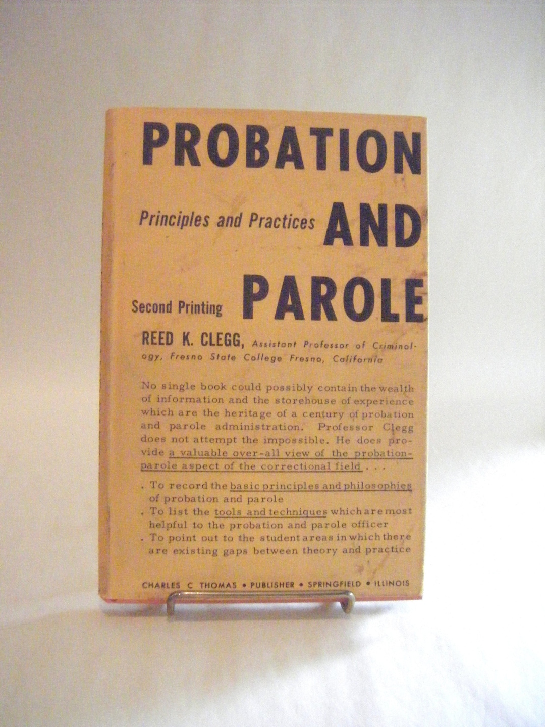 Vintage Probation and Parole Principles and Practices Hardback Book ...