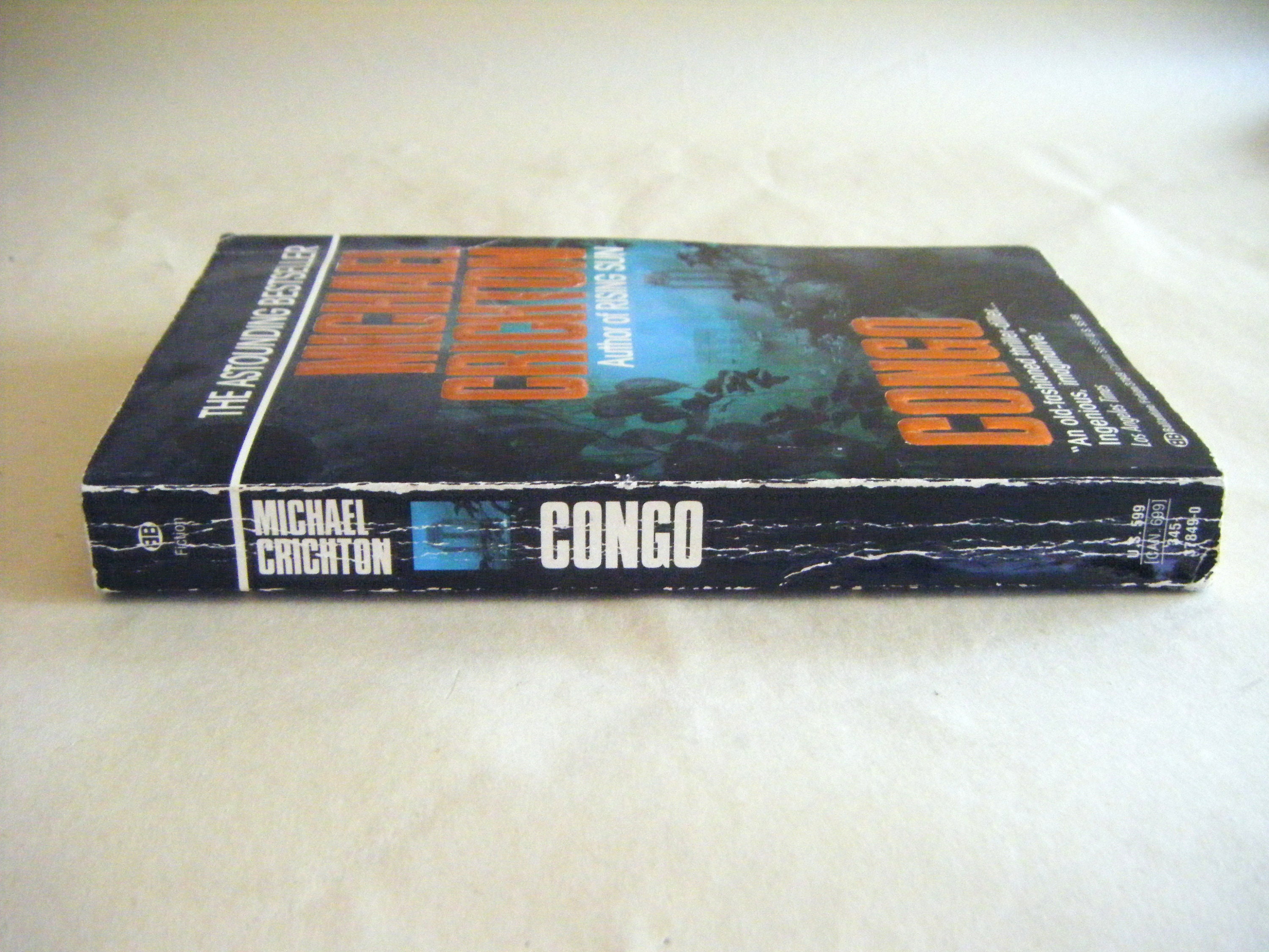 Vintage Congo Michael Crichton Suspense Thriller Novel Paperback Book ...