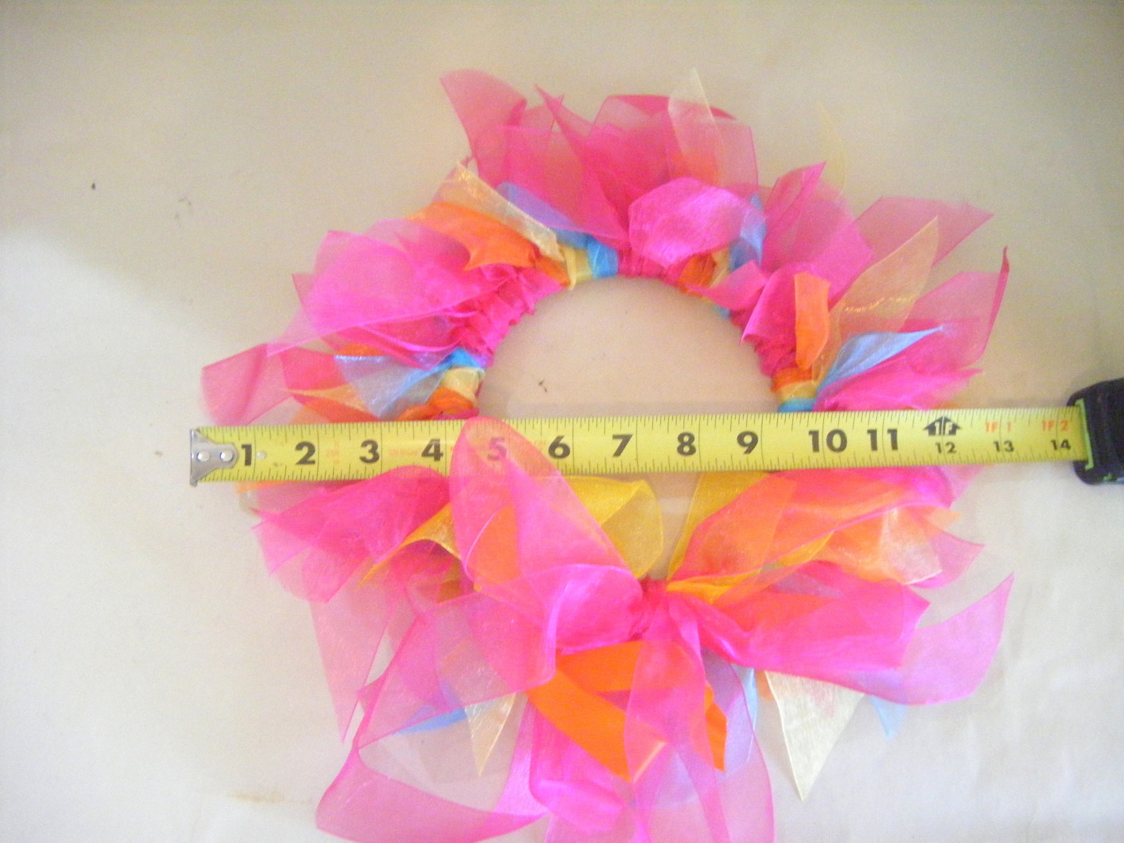 Rainbow Ribbon Rag Mini Wreath Handtied Home Decor Fun - Etsy