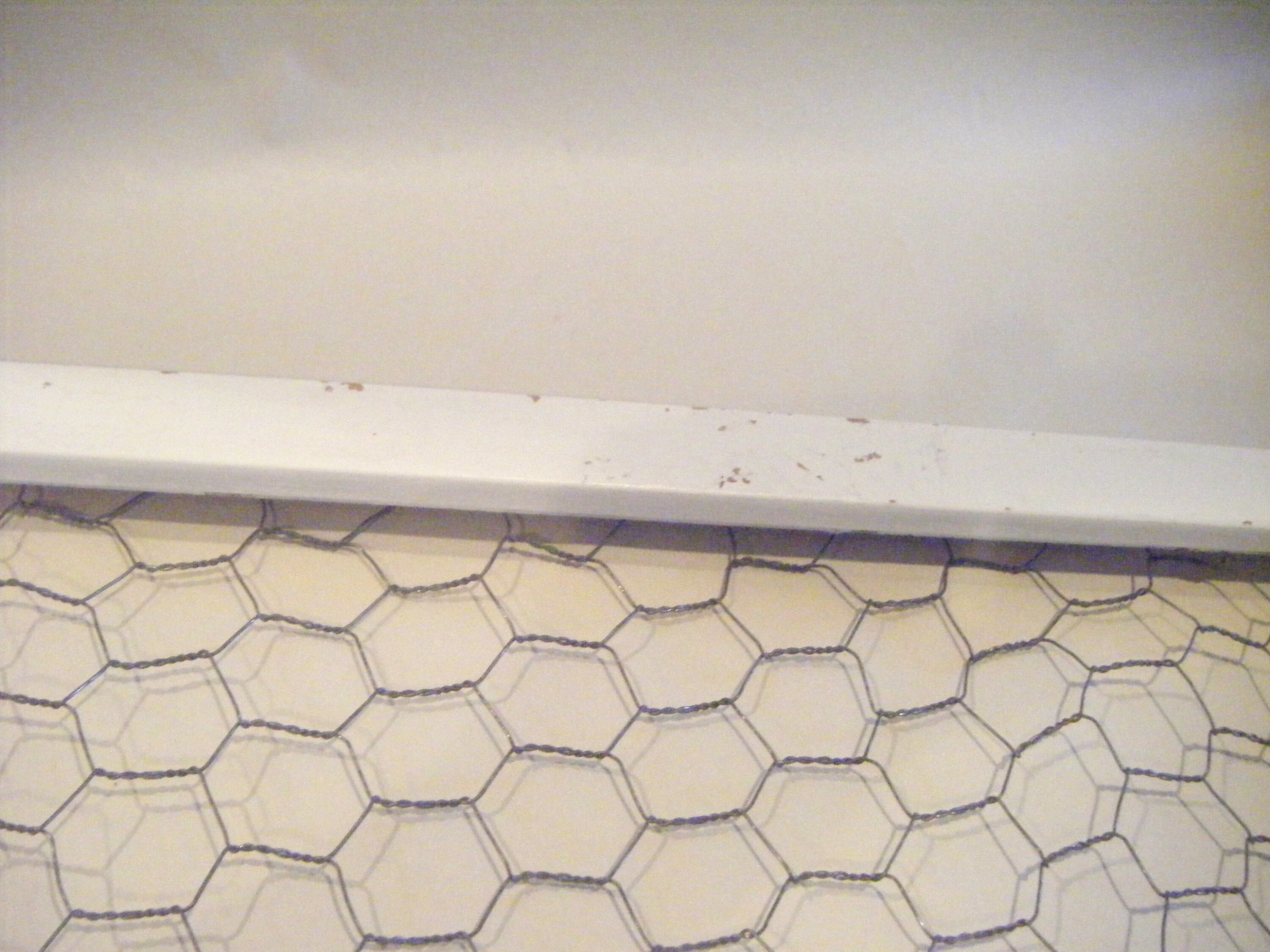 Distressed White Chicken Wire Frame Home Decor Farmhouse Shabby Chic ...