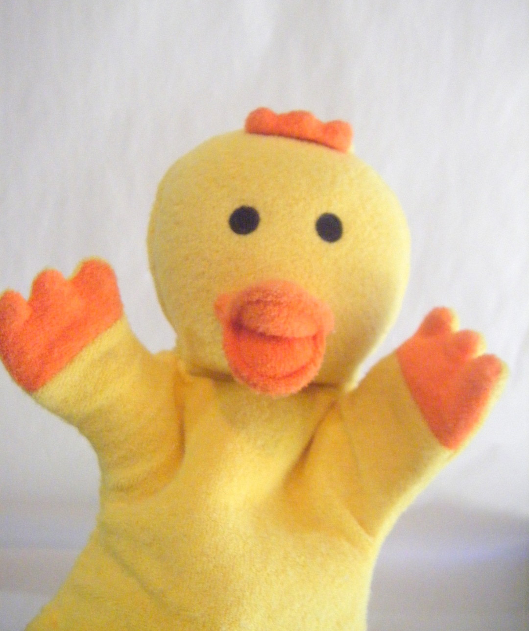 Vintage Yellow Duck Hand Puppet: Plush Chick Stuffed Animal - Etsy