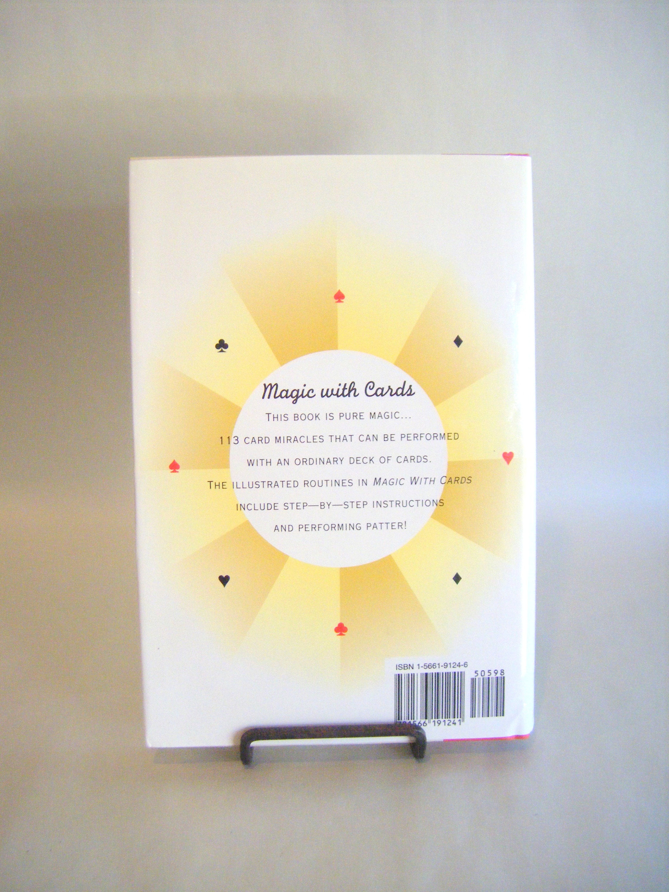 Vintage Magic With Cards Hardback Book Family Fun Party Games Magician ...