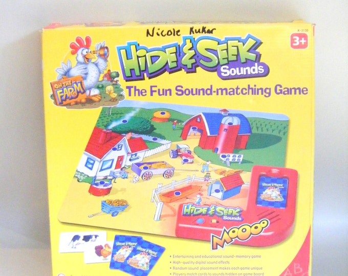 Vintage Hide & Seek Sounds on the Farm Electronic Memory Game Children ...