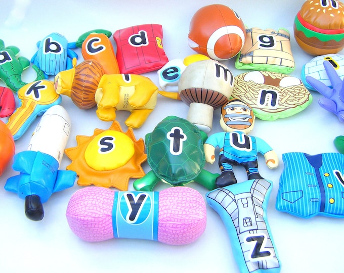 Vintage Lakeshore Alphabet Bean Bag Letters Abcs Game Toy Children Play ...