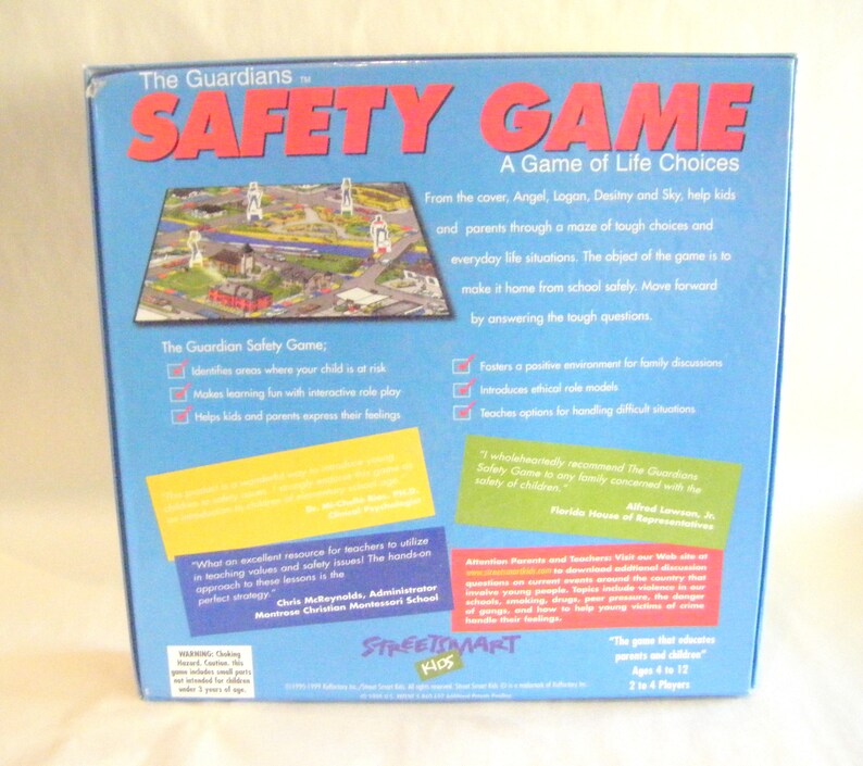 Vintage the Guardians Safety Game A Game of Life Choices Board Game Toy ...