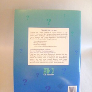 Critical Thinking Activities Book Teacher Student Learning School ...