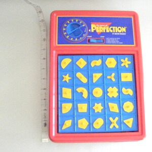 Vintage Perfection Speed Puzzle Game Milton Bradley Collectible - Etsy