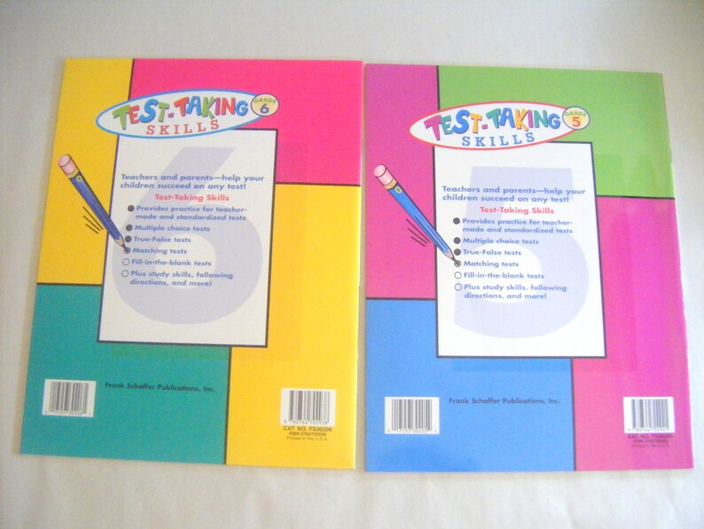 Vintage Test-taking Skills Book Set for Grades 5 and 6 Teacher | Etsy