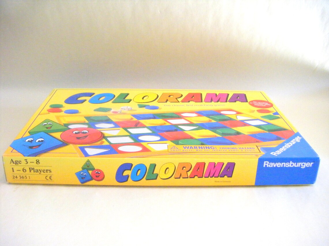 Vintage Colorama Tile Matchng Puzzle Game Toy Children Play - Etsy