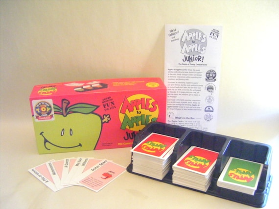 Vintage Apples to Apples Junior Card Game Toy Children Play | Etsy