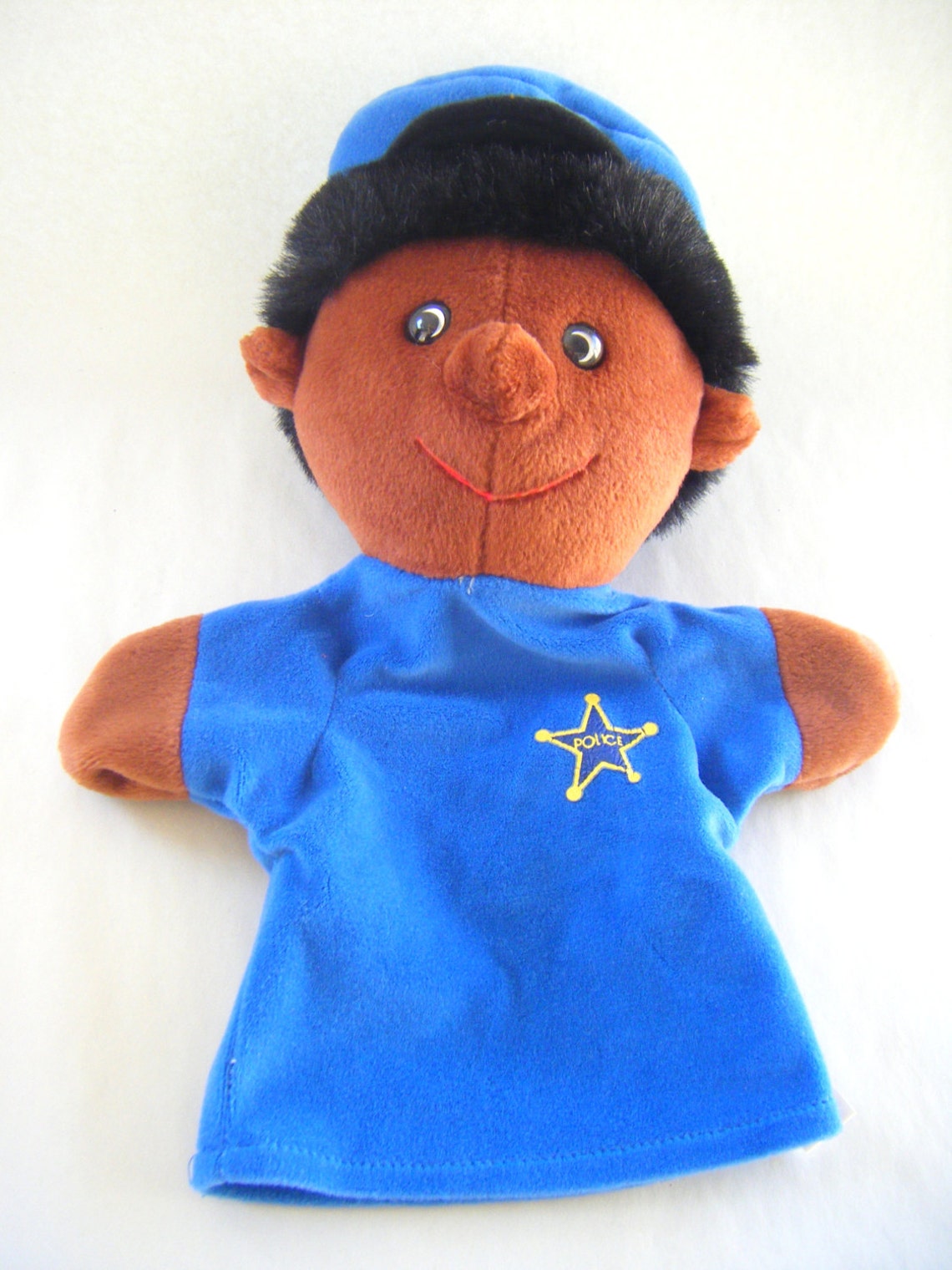 Vintage Police Officer Hand Puppet Plush Pups Toy Children - Etsy