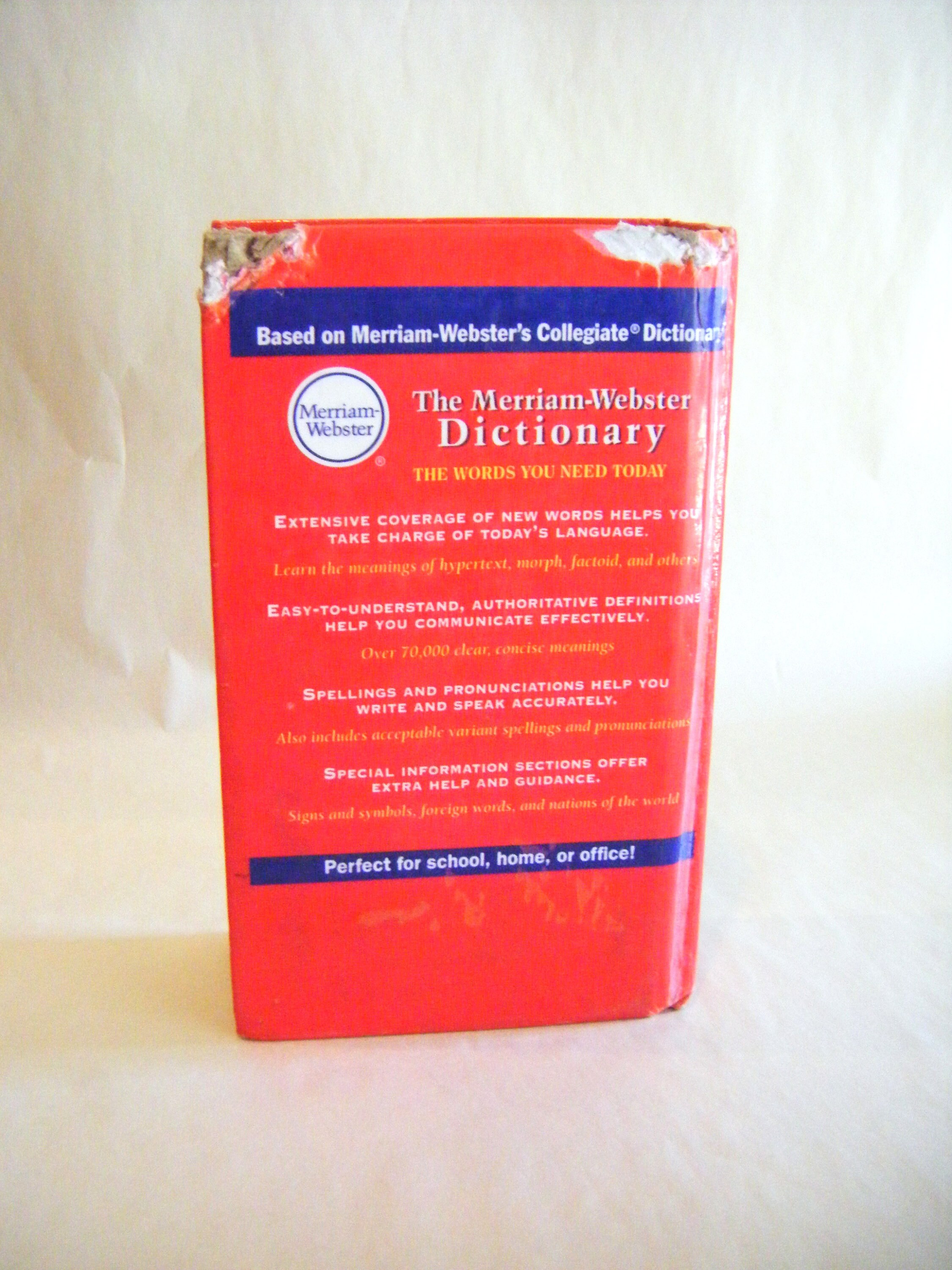 Vintage Merriam-webster Dictionary Hardback Book Travel Size Teacher ...