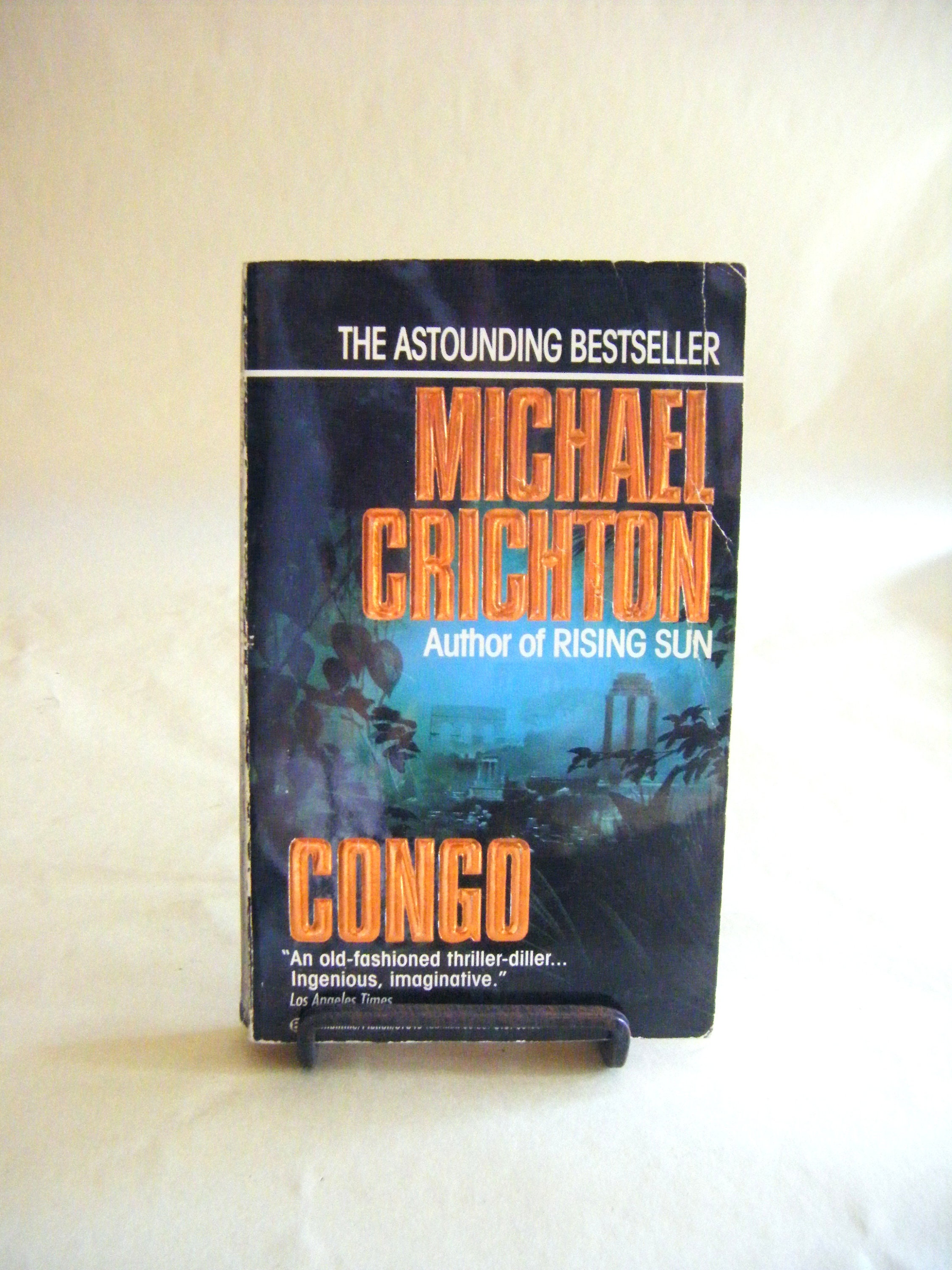 Vintage Congo Michael Crichton Suspense Thriller Novel Paperback Book ...