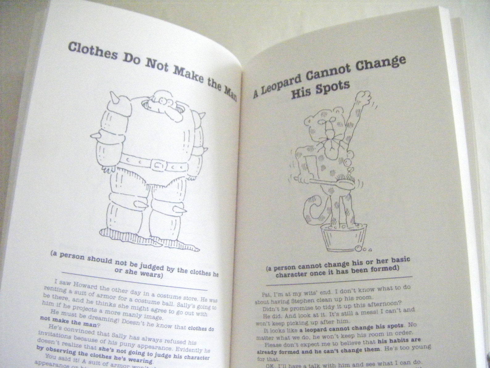 Vintage 101 American English Proverbs Cartoons English Paperback Book ...