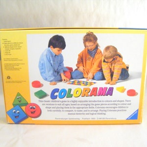 Vintage Colorama Tile Matchng Puzzle Game Collectible - Etsy