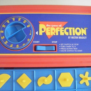 Vintage Perfection Speed Puzzle Game Milton Bradley Collectible - Etsy
