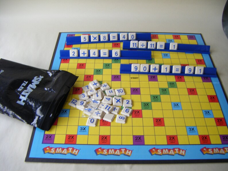 Vintage 'smath Board Game Math STEM Collectible - Etsy