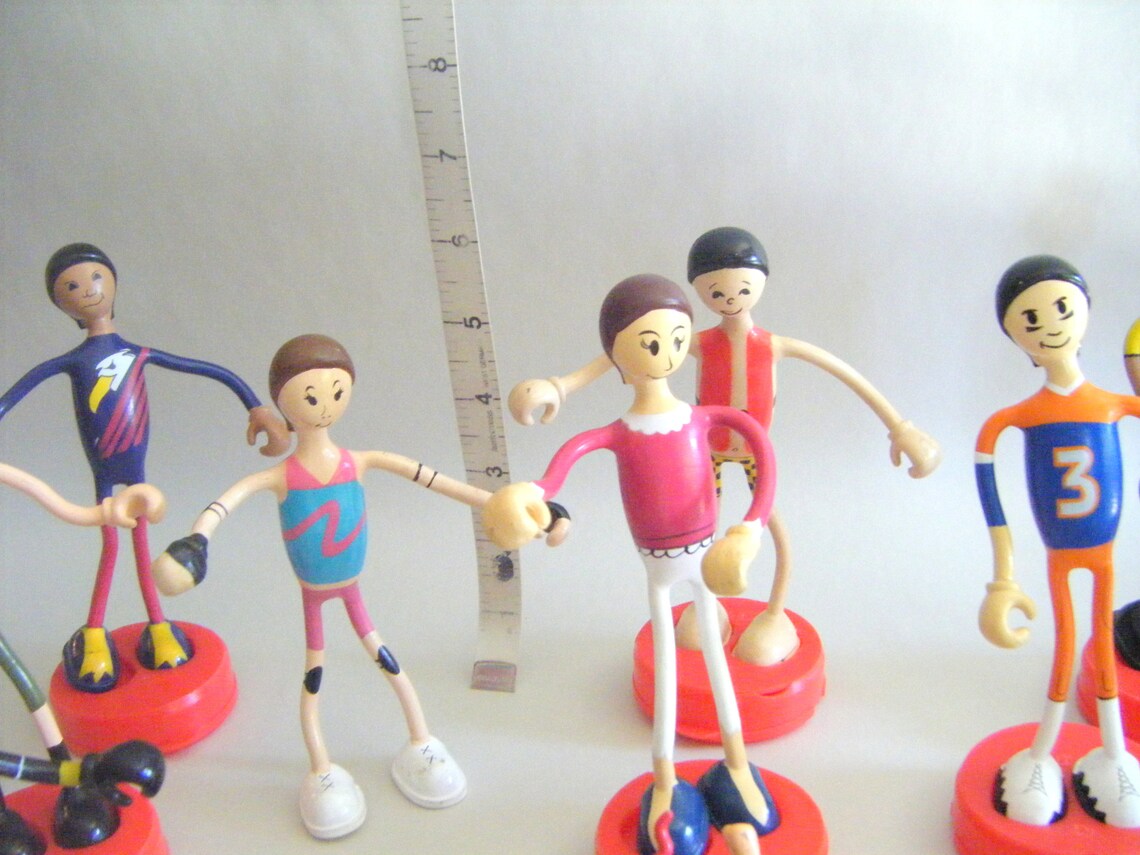 Vintage Set 11 of Bendos Collectible Figures and Accessories Kid Galaxy ...