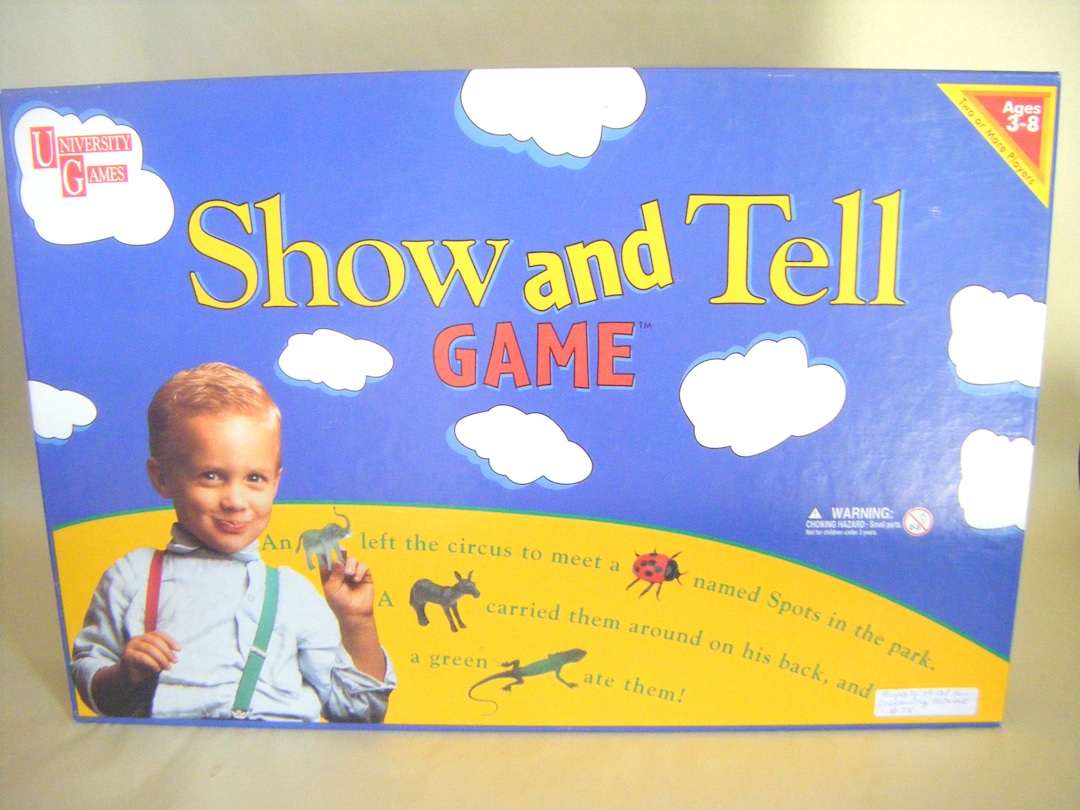 Vintage Show and Tell Board Game Toy Children Play Kids Parenting ...