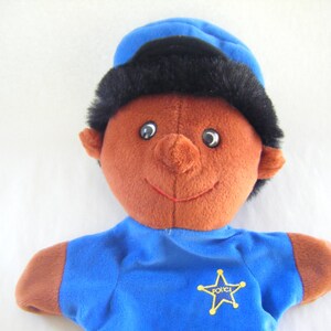 Vintage Police Officer Hand Puppet Plush Pups Toy Children - Etsy