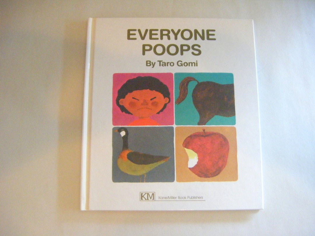 Vintage Everyone Poops Hardback Book Classic Reading Bedtime Children's ...