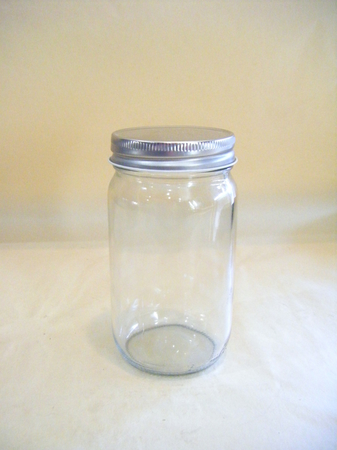 Clear Glass 16 Oz Jar With Lid, Kitchen Storage - Etsy