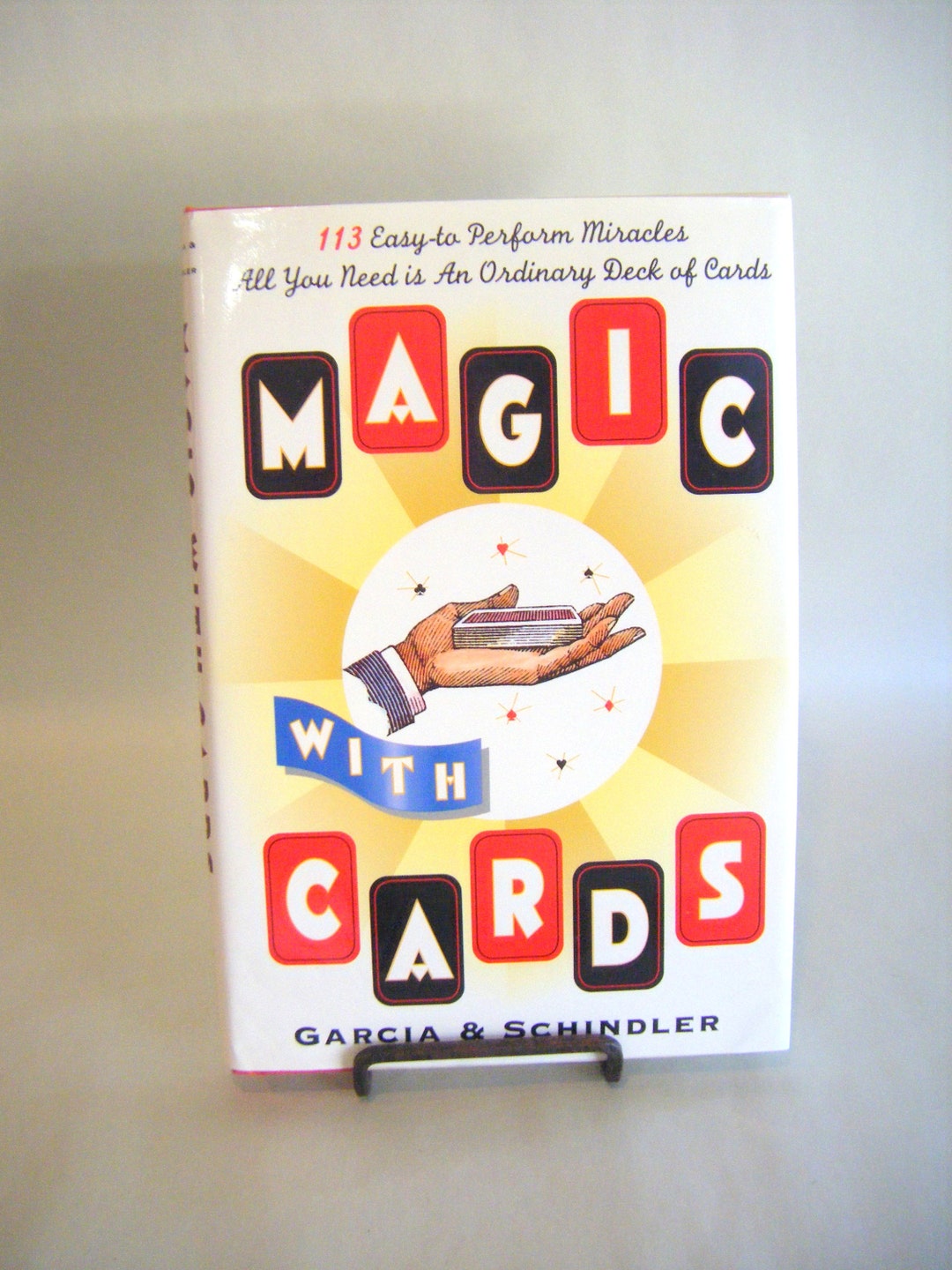 Vintage Magic With Cards Hardback Book Family Fun Party Games Magician ...