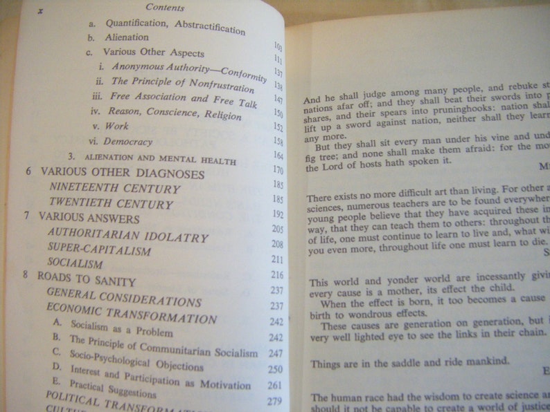 Vintage the Sane Society Erich Fromm Paperback 1960s Science Psychology ...