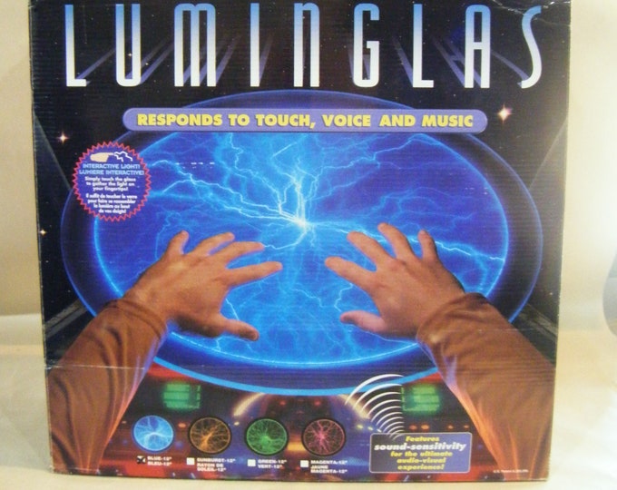 Vintage Luminglas Blue Plasma Light 12 Inch Responds to Touch Voice ...