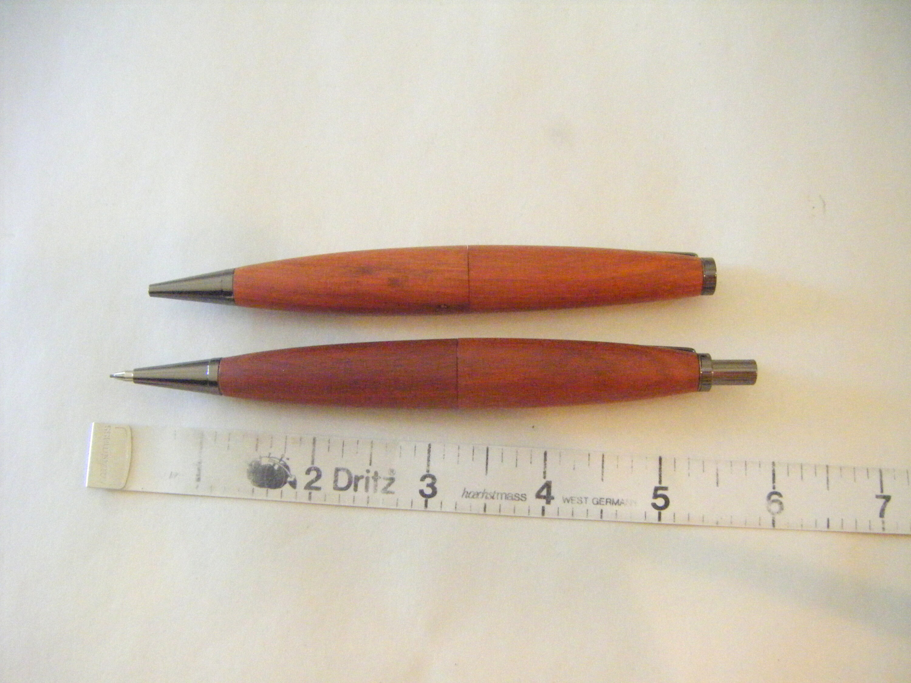 Vintage Classic Hand Turned Wood Pen and Pencil Executive Desk Set ...