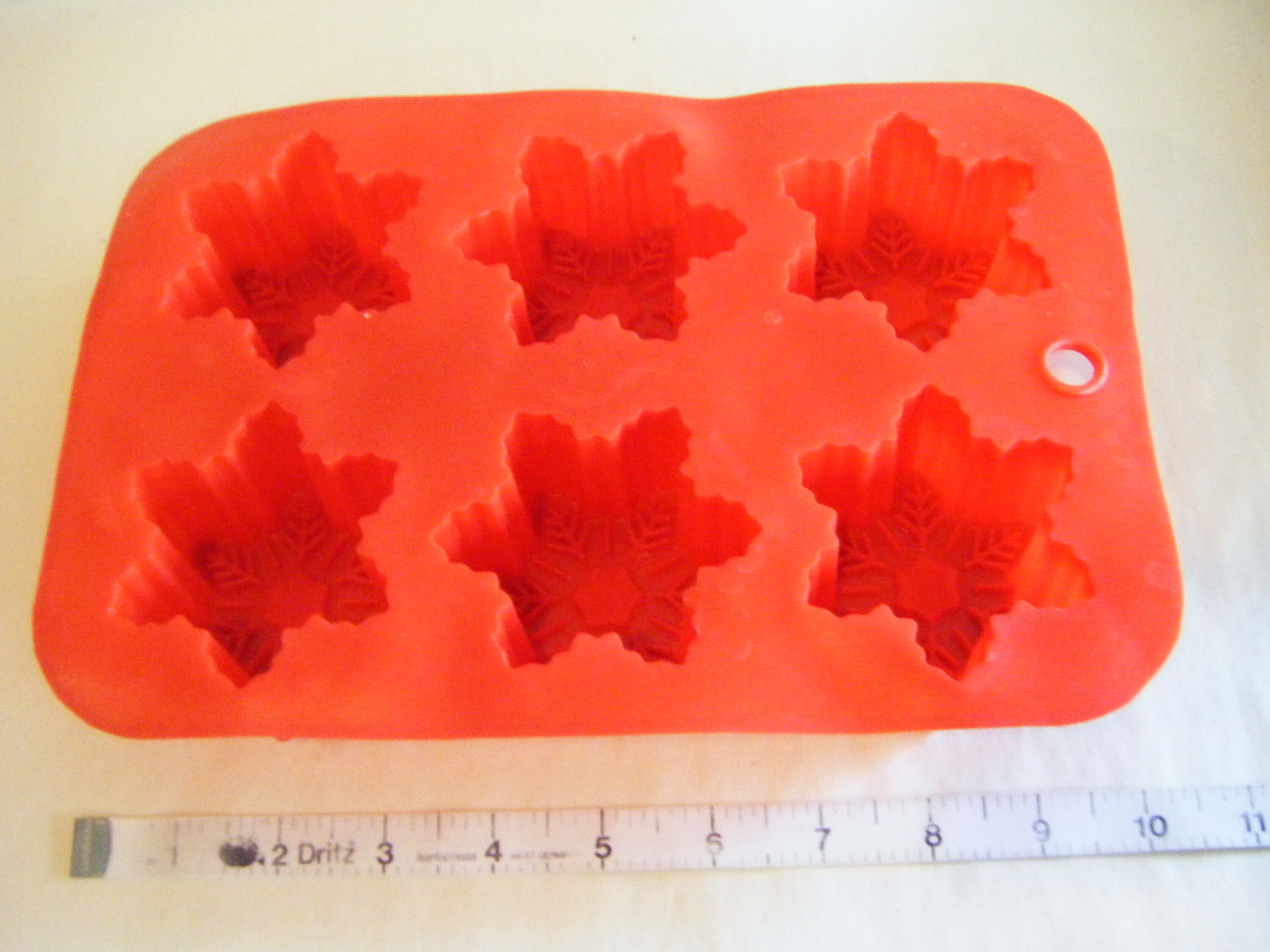 Vintage Snowflake Red Silicone Mold Kitchen Pastry Chef - Etsy