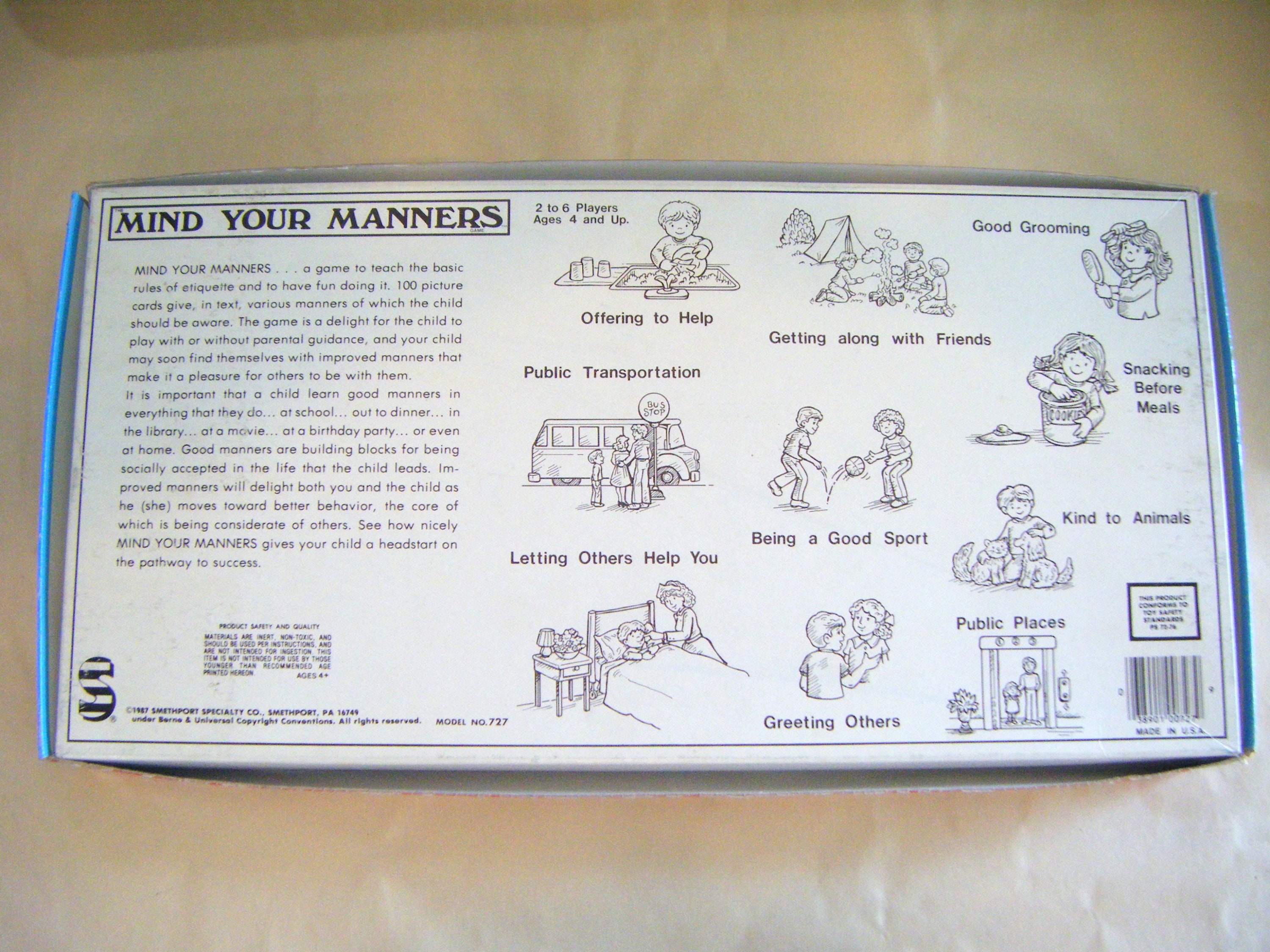Vintage Mind Your Manners Board Game Collectible Therapy - Etsy