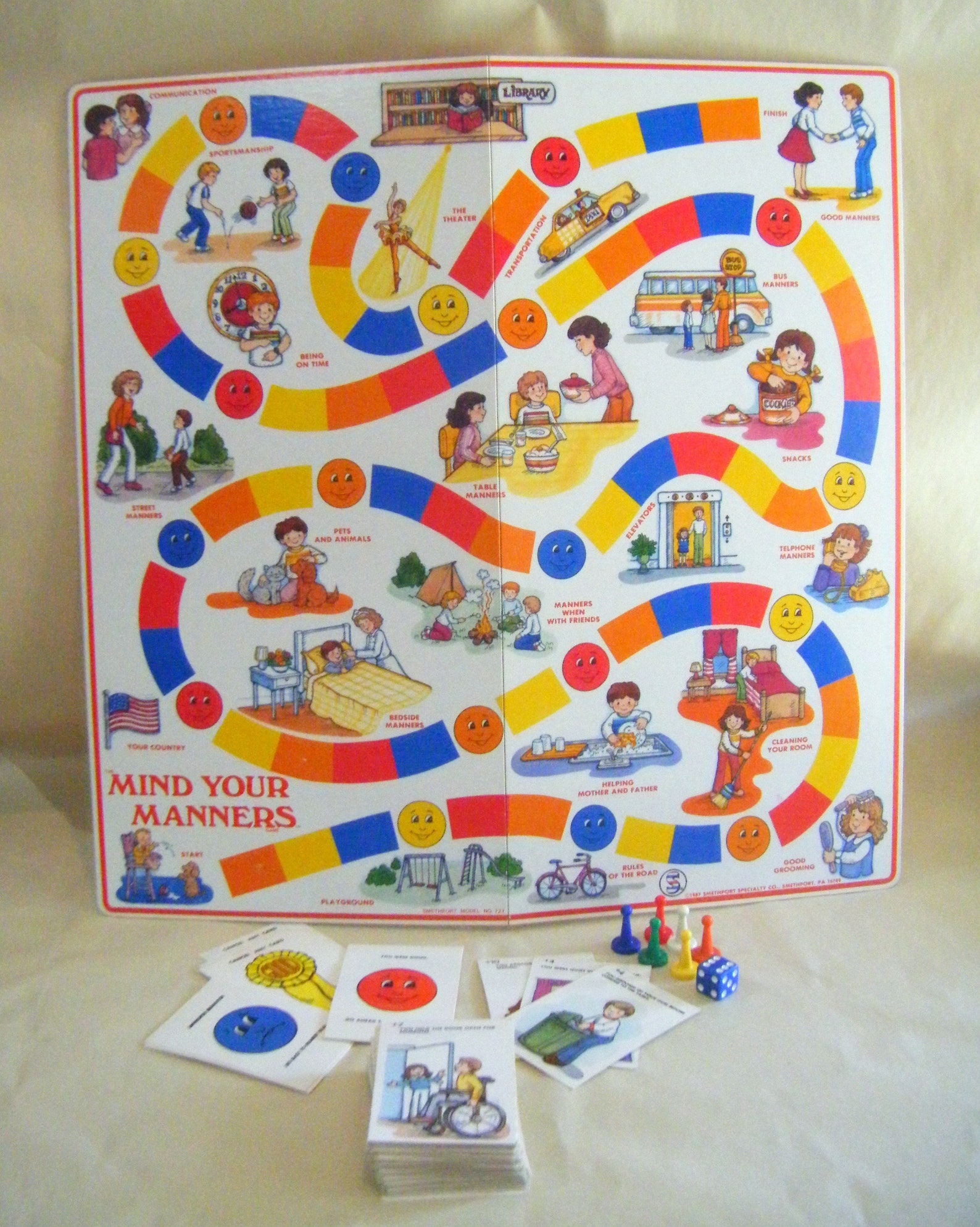 Vintage Mind Your Manners Board Game Collectible Therapy - Etsy