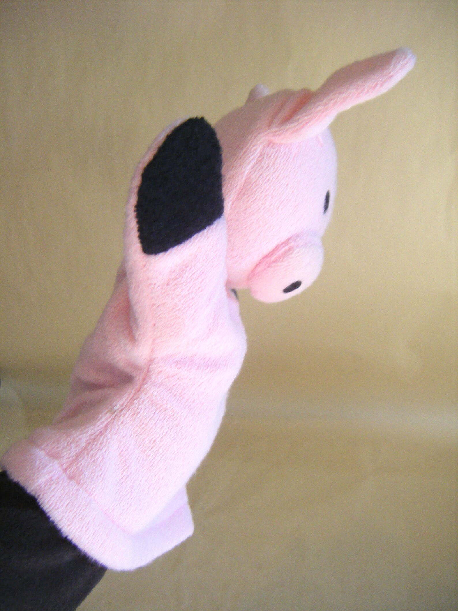 Vintage Pink Baby Pig Hand Puppet Plush Pups Puppet Show Stuffed Make ...