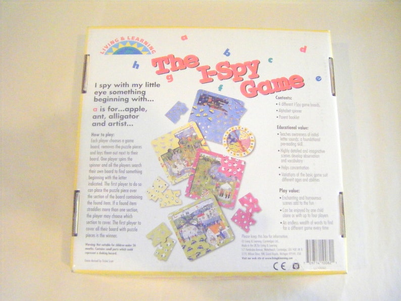 Vintage the I Spy Riddle Puzzle Game Collectible - Etsy