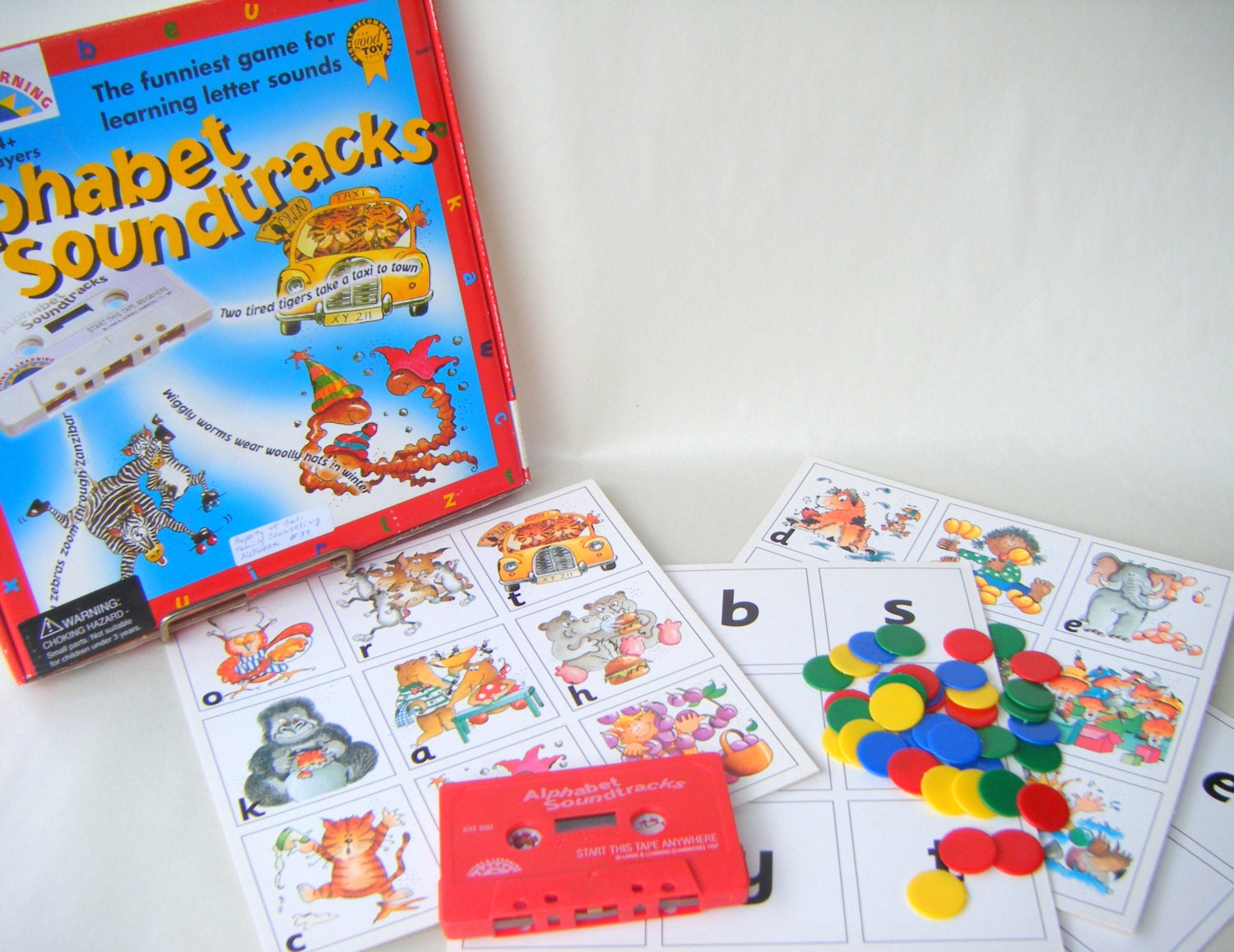 Vintage Alphabet Soundtrack Audio Cassette Tape Bingo Game Collectible ...