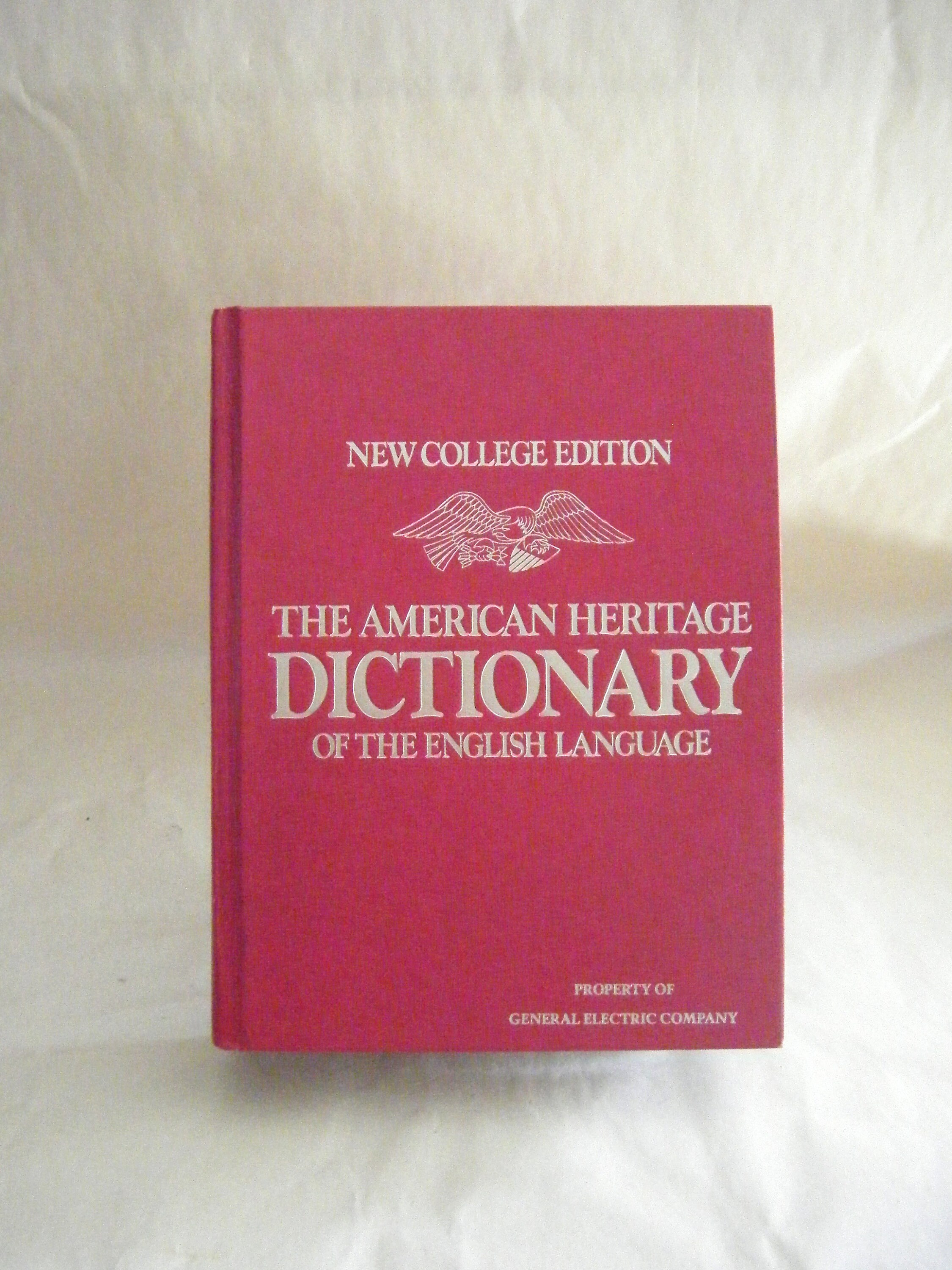Vintage American Heritage Dictionary New College Edition Thumb Indexed ...