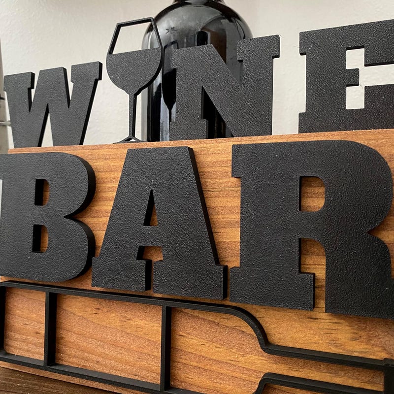 Wooden Wine Sign - Etsy