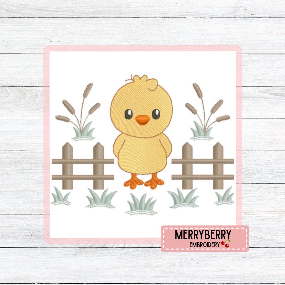 Chick Embroidery Design - Instant Download Digital File for Machine ...