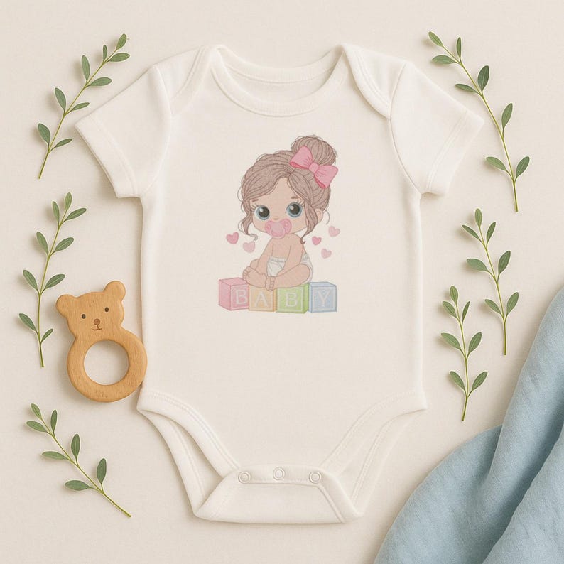 Baby Girl Embroidery Design - Instant Download Digital File for Machine ...