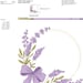 Lavender Frame Embroidery Design - Instant Download Digital File ...
